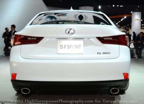 The rear end of the 2014 Lexus IS350 F Sport | Torque News